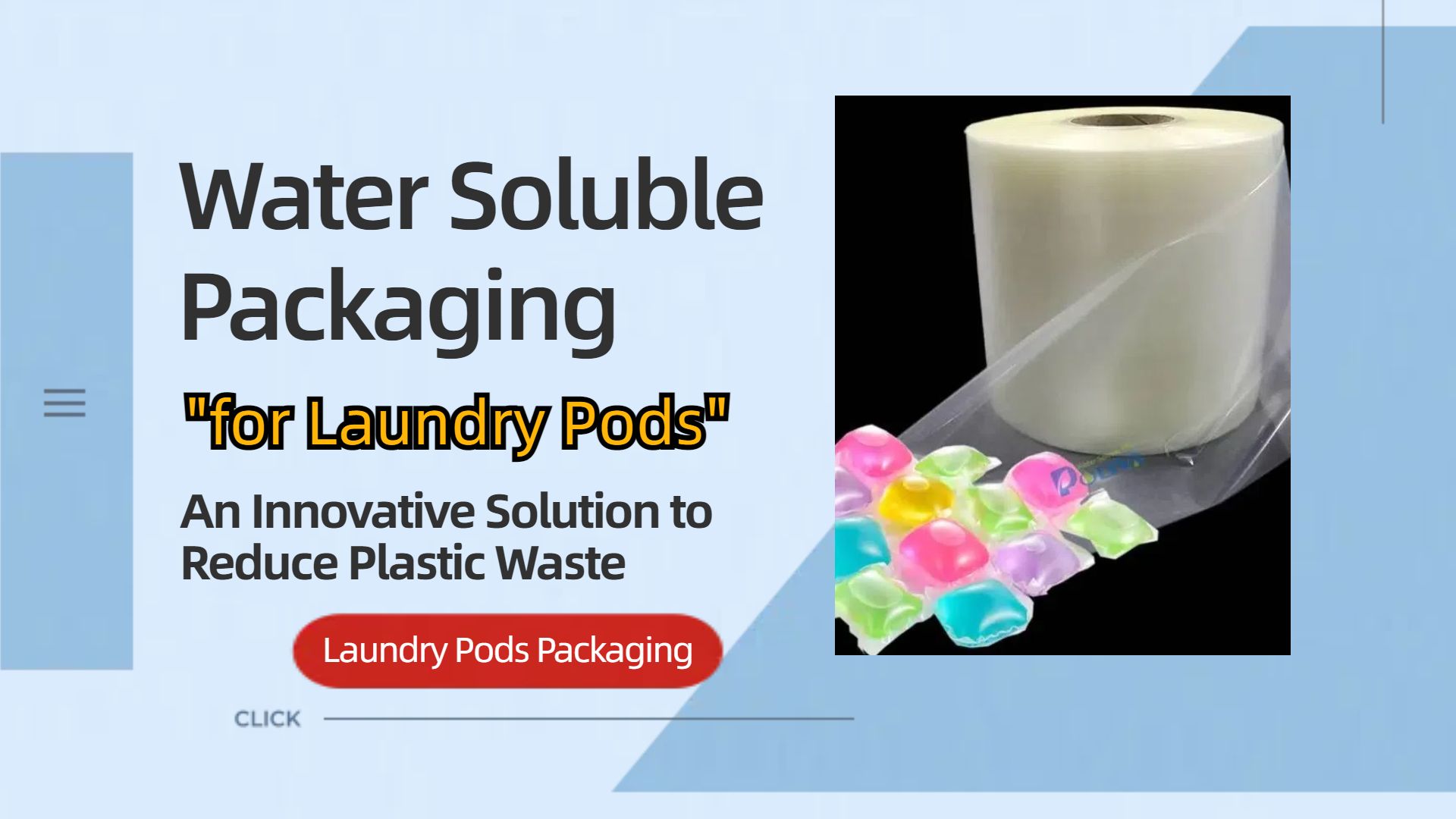 Water Soluble Packaging For Laundry Pods | Polyva